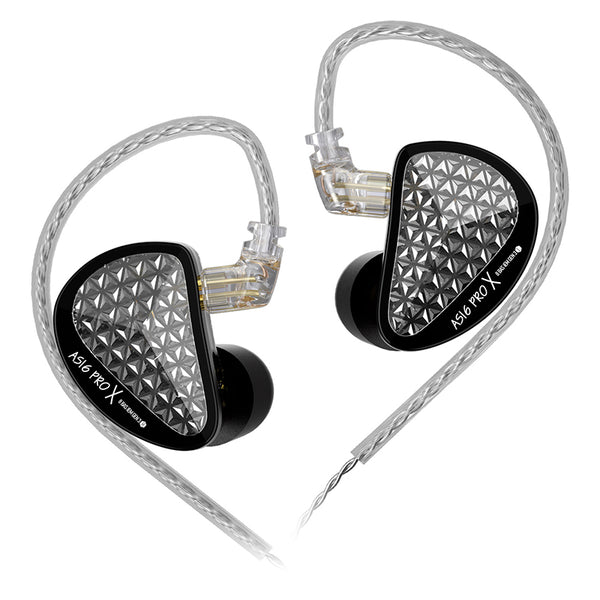 KZ AS16 PRO X | 16BA Hi-Fi Precision Electronic Crossover In-Ear ...