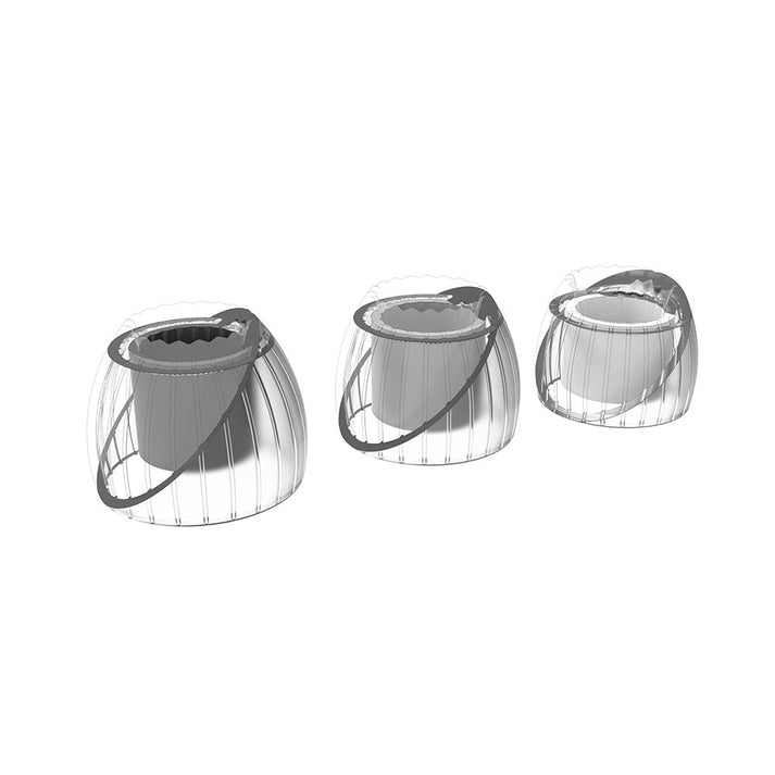Moondrop Spring Tips Silicone Soft Earphone Ear-Tips for IEMs 3 Pairs ...